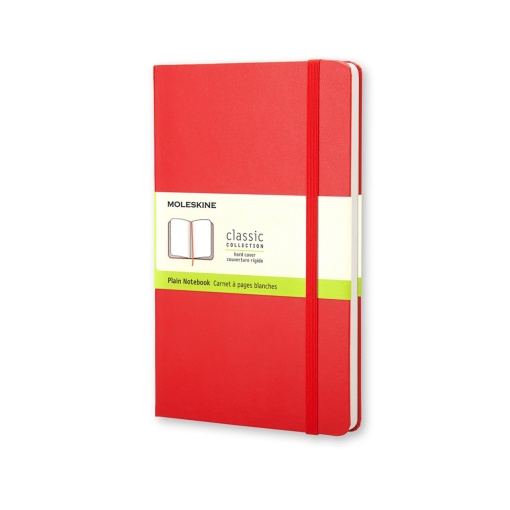 Moleskine Rokovnik Large Notebook Red Hard Cover Plain