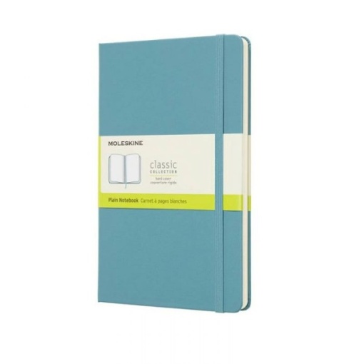 Rokovnik Moleskine Reef blue tvrd povez čist list LG