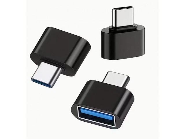 Adapter za tip C Ulaz. Crni. Za mobilne telefone.