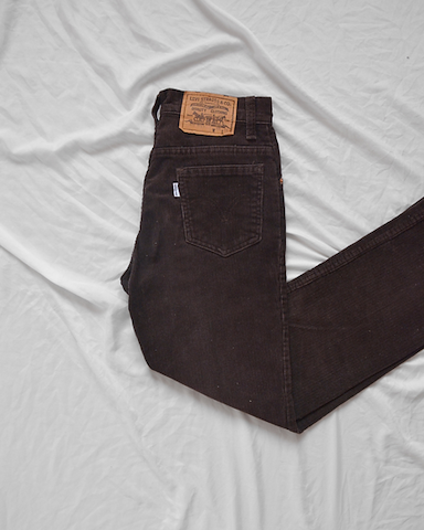 LEVI'S "White Tab" duboke somot pantalone