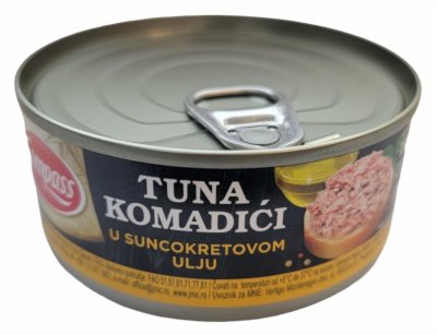 TUNA KOMADIĆI U ULJU COMPASS 150G