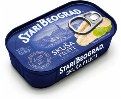 SKUŠA FILETI U ULJU STARI BEOGRAD 125G