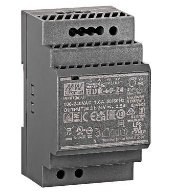 Napajanje Mean Well, model 230VAC / 24VDC, 2,5 A, 60 W
54
