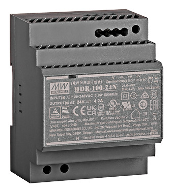 Napajanje Mean Well, model 230VAC / 24VDC, 4,2 A, 100 W
55