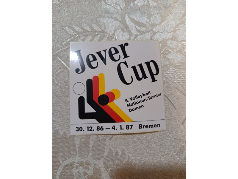 Retro Jever Cup nalepnica