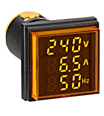 Multimetar 22,5 mm, 0–100 A, 50–500 V AC, žuti
46