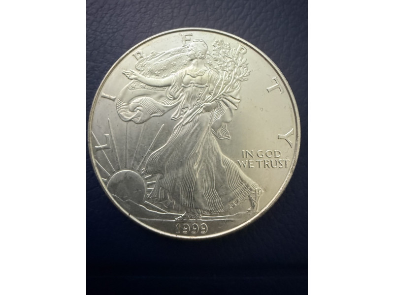 1 oz Silver Eagle 1999 - USD(UNC) SREBRO (1)