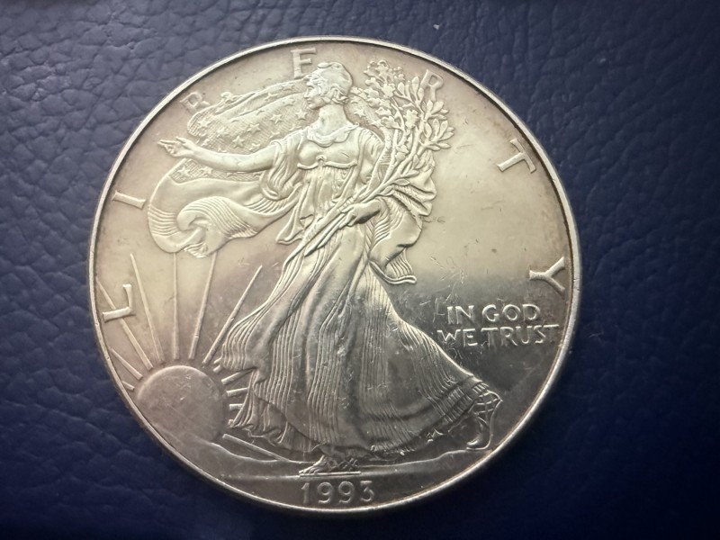 1 oz Silver Eagle 1993 - USD(UNC) SREBRO