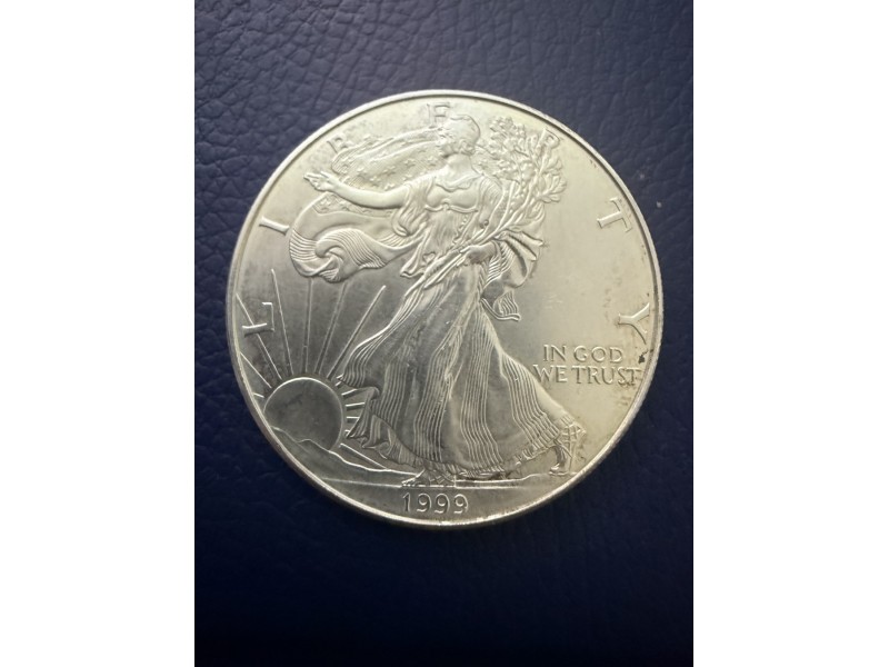 1 oz Silver Eagle 1999 - USD(UNC) SREBRO (2)