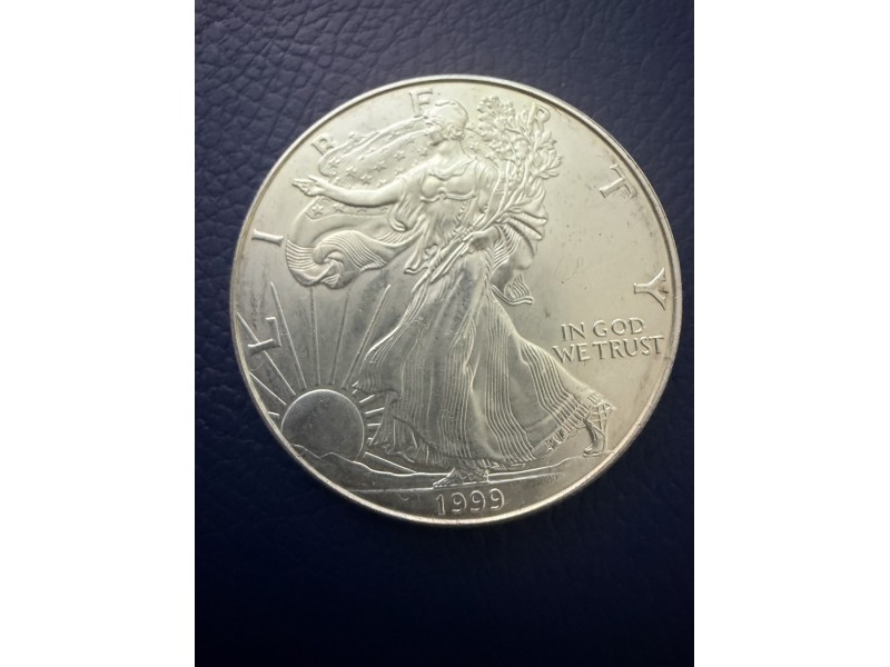1 oz Silver Eagle 1999 - USD(UNC) SREBRO (6)