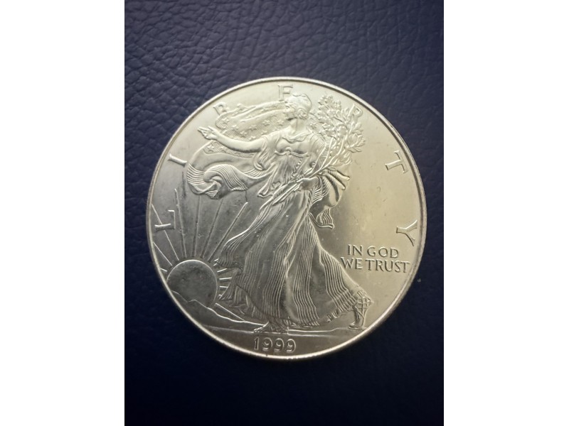 1 oz Silver Eagle 1999 - USD(UNC) SREBRO (8)