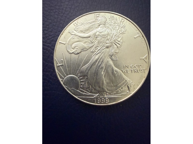 1 oz Silver Eagle 1999 - USD(UNC) SREBRO (9)