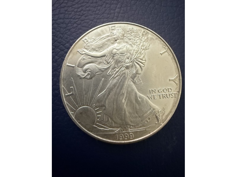 1 oz Silver Eagle 1999 - USD(UNC) SREBRO (7)