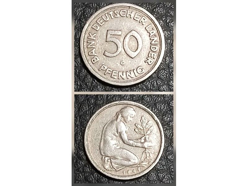 50 PFENNIG 1949 – NEMAČKA (BANK DEUTSCHER LÄNDER