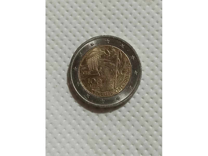 Austrija 2 eura 2018 UNC