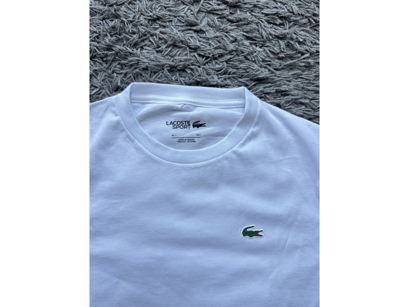 Lacoste FR 3 US S Bela majica Nova