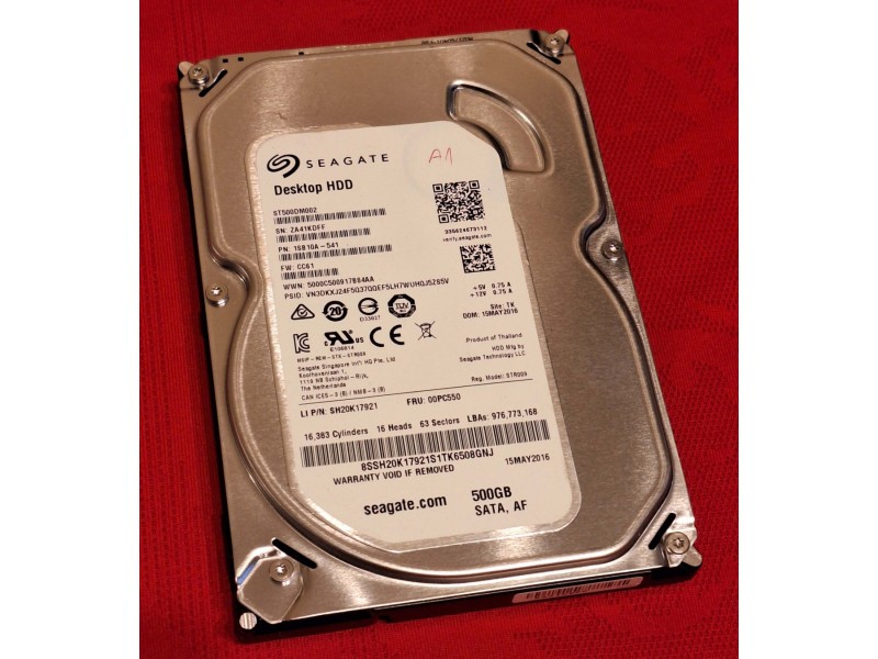 Hard Disk Seagate 500GB 100-100 Sentinel HDD -1