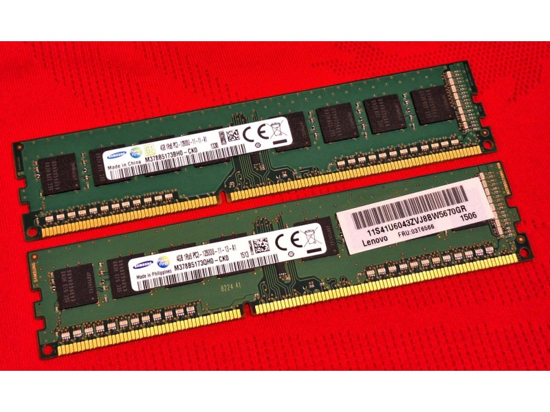 Samsung 8GB (2x4GB) DDR3 1600MHz RAM memorija