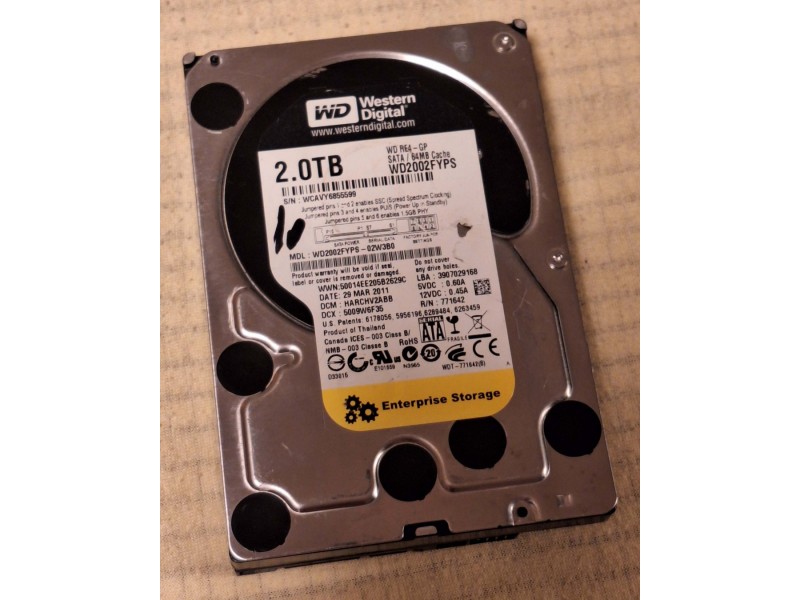Hard Disk Wester Digital WD 2TB 100-100 Enterprise