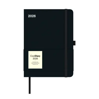 Neumann Verlage Datumirana agenda 2026 Black, 16x22 cm