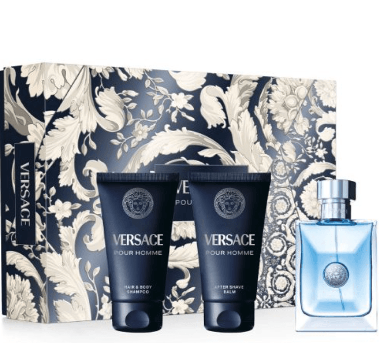 Versace Muški poklon set Pour Homme, EDT, 100 ml + Gel za tuširanje, 150 ml + EDT, 5 ml