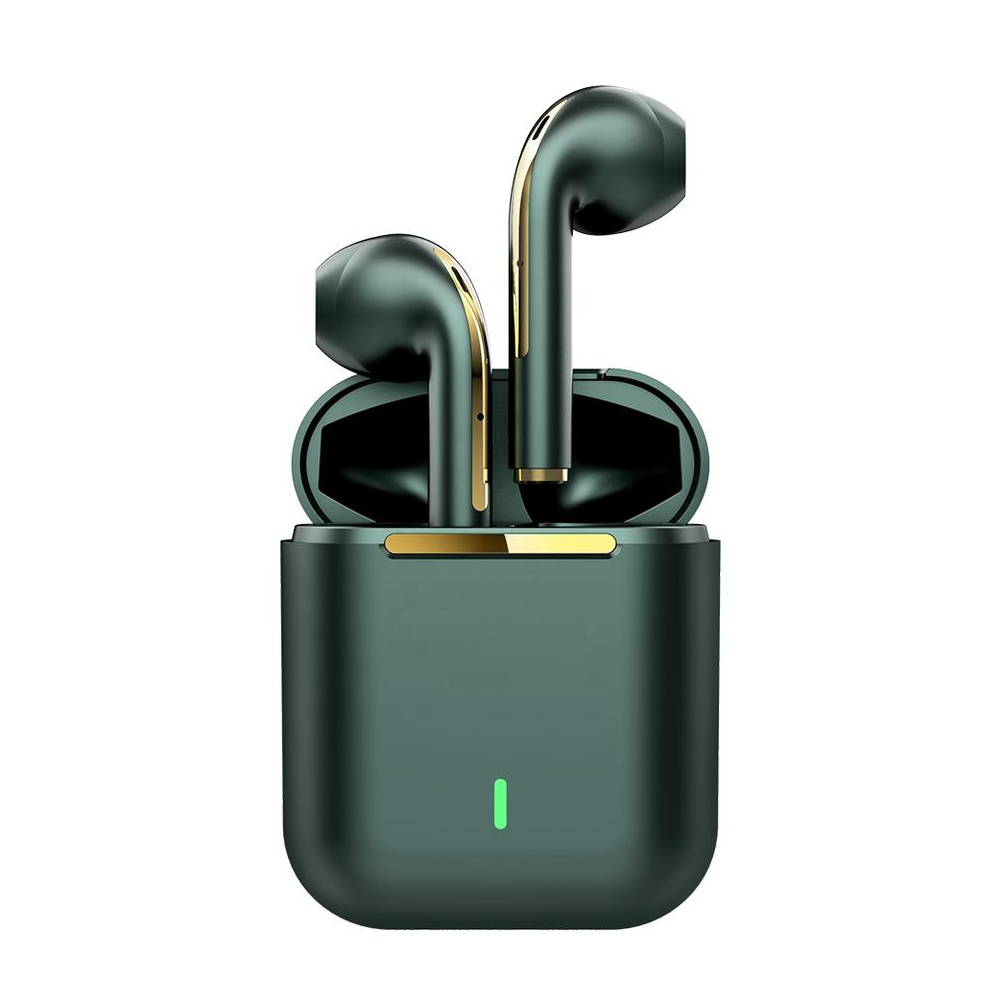 Bluetooth slusalice Airpods Earbuds J18 metalik zelene