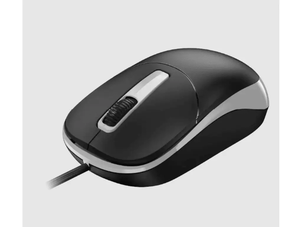 Genius Mouse DX-123, USB, Optički senzor, 1200 dpi, 3 dugmeta, Crno-sivi