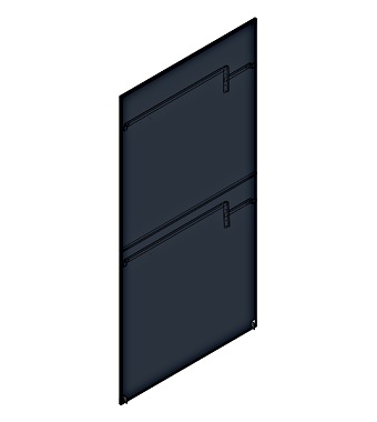 SORAX bočna stranica dvostruka, D=1.200xV=2.200mm, RAL7035
Dvostruka bočna stranica, s unutarnjim mehanizmom za zaključavanje, (1 pak=1 kom.)
