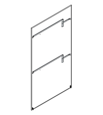 SORAX bočna stranica, D=1.200xV=2.000mm, RAL7035
Puna bočna stranica, s unutarnjim mehanizmom za zaključavanje, (1 pak=1 kom.)