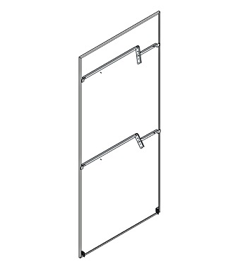 SORAX bočna stranica, D=1.000xV=2.000mm, RAL7035
Puna bočna stranica, s unutarnjim mehanizmom za zaključavanje, (1 pak=1 kom.)
