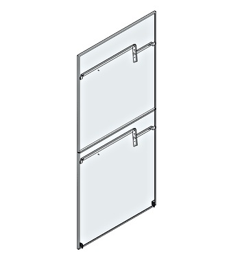SORAX bočna stranica dvostruka, D=1.000xV=2.000mm, RAL7035
Dvostruka bočna stranica, s unutarnjim mehanizmom za zaključavanje, (1 pak=1 kom.)