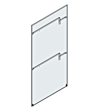 SORAX bočna stranica, D=1.200xV=2.200mm, RAL7035
Puna bočna stranica, s unutarnjim mehanizmom za zaključavanje, (1 pak=1 kom.)