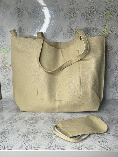 Casual beige classic torba, NOVO