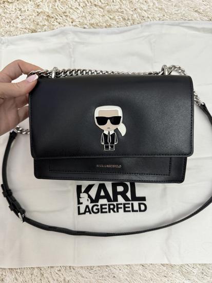 Karl lagerfeld kozna torba crna original