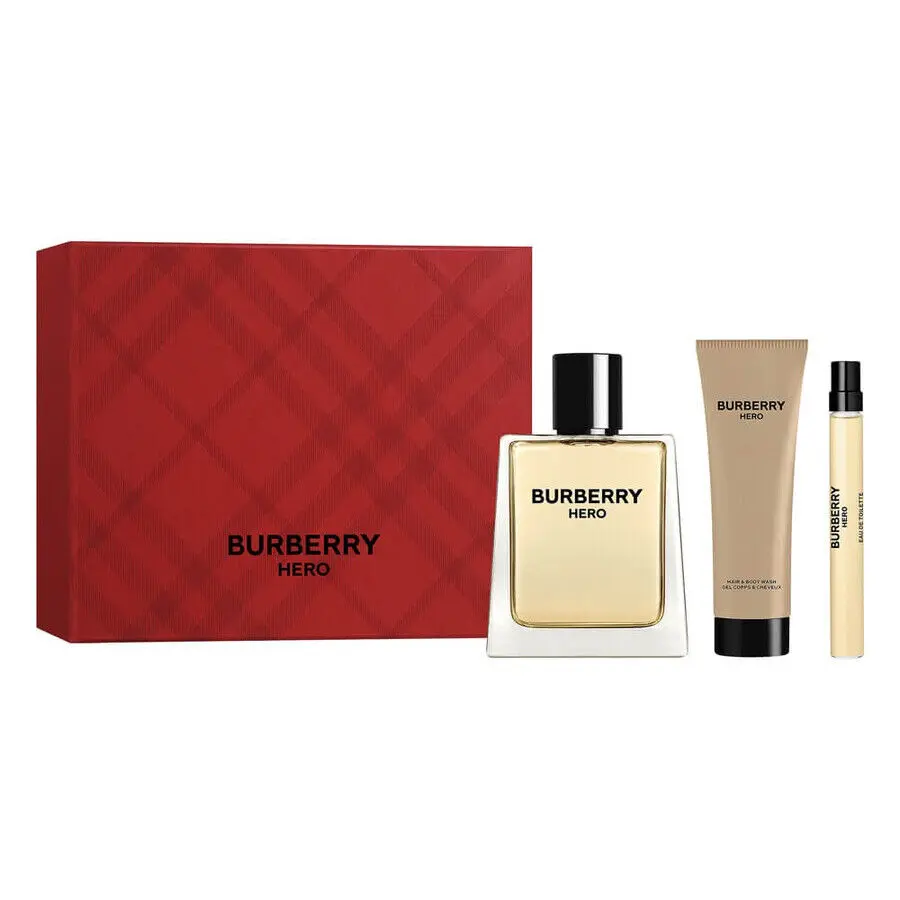 Burberry Set Muška toaletna voda Hero Men EDT, 100 ml + Hero Men EDT, 10 ml + Gel za tuširanje, 75 ml