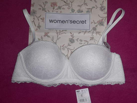 WS beli balconette push up cipka 80B NOVO!%