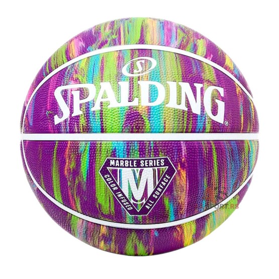 Spalding Lopte Marble Purpl