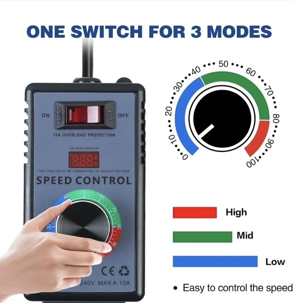 Regulator brzine/napona 220–240V, max. 10A - Uređaj za kontrolu