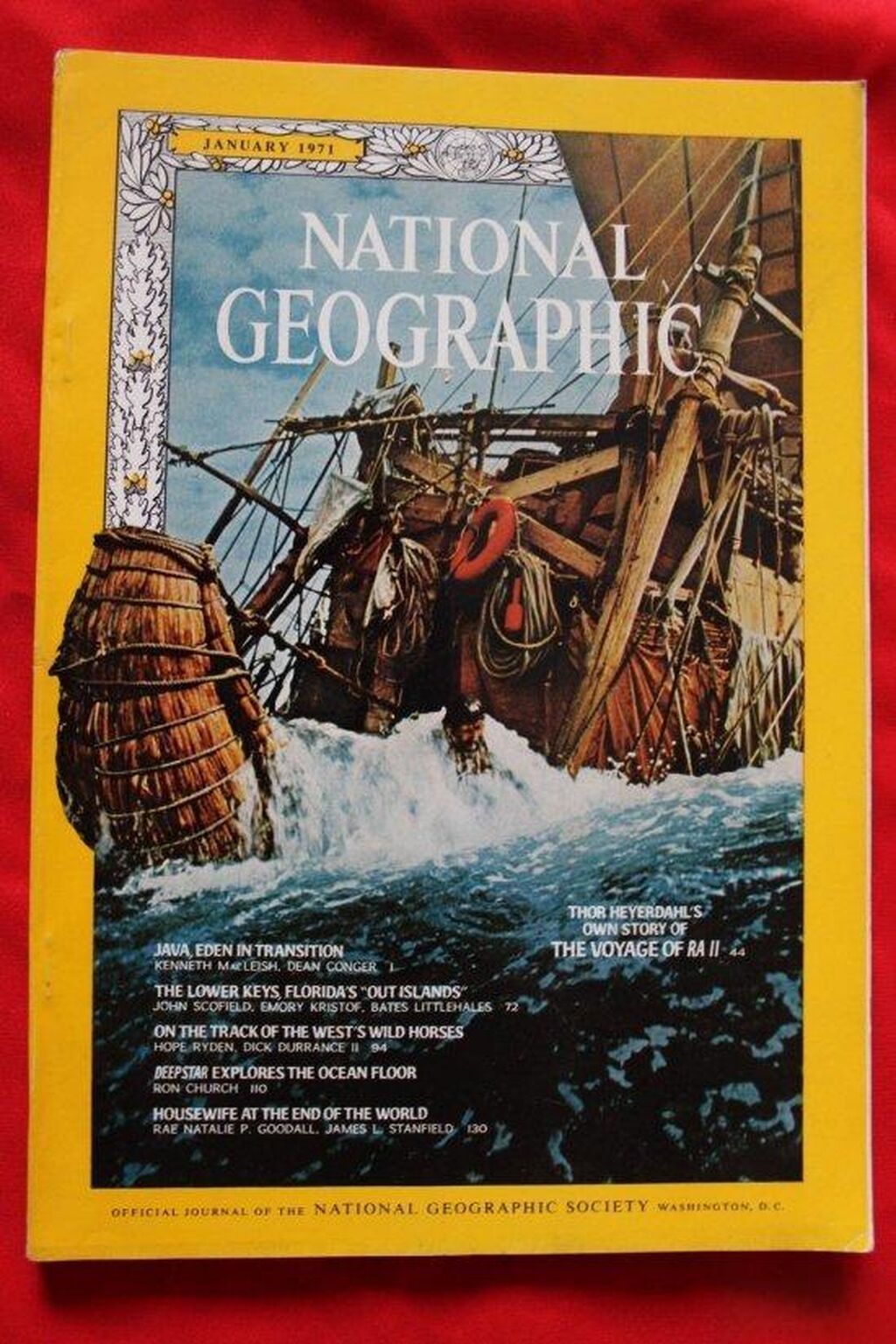 NATIONAL GEOGRAPHIC JANUAR 1971. | National Geographic Januar 1971