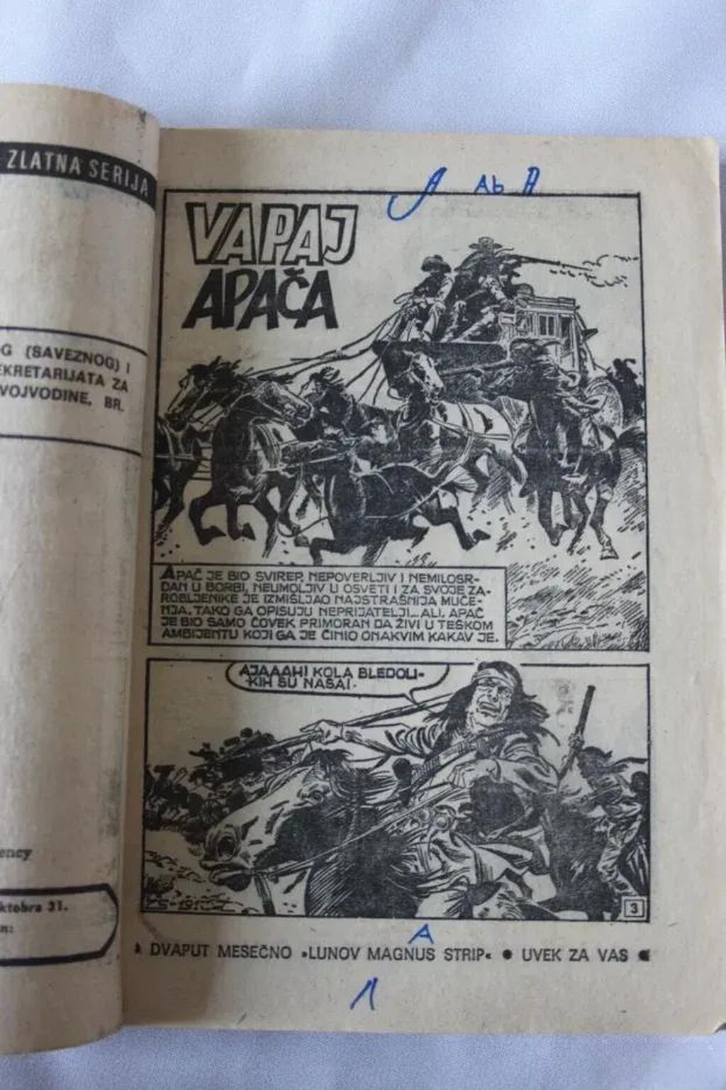 ZLATNA SERIJA 191, ZS 191, VAPAJ APAČA | Zlatna Serija 191, ZS 191
