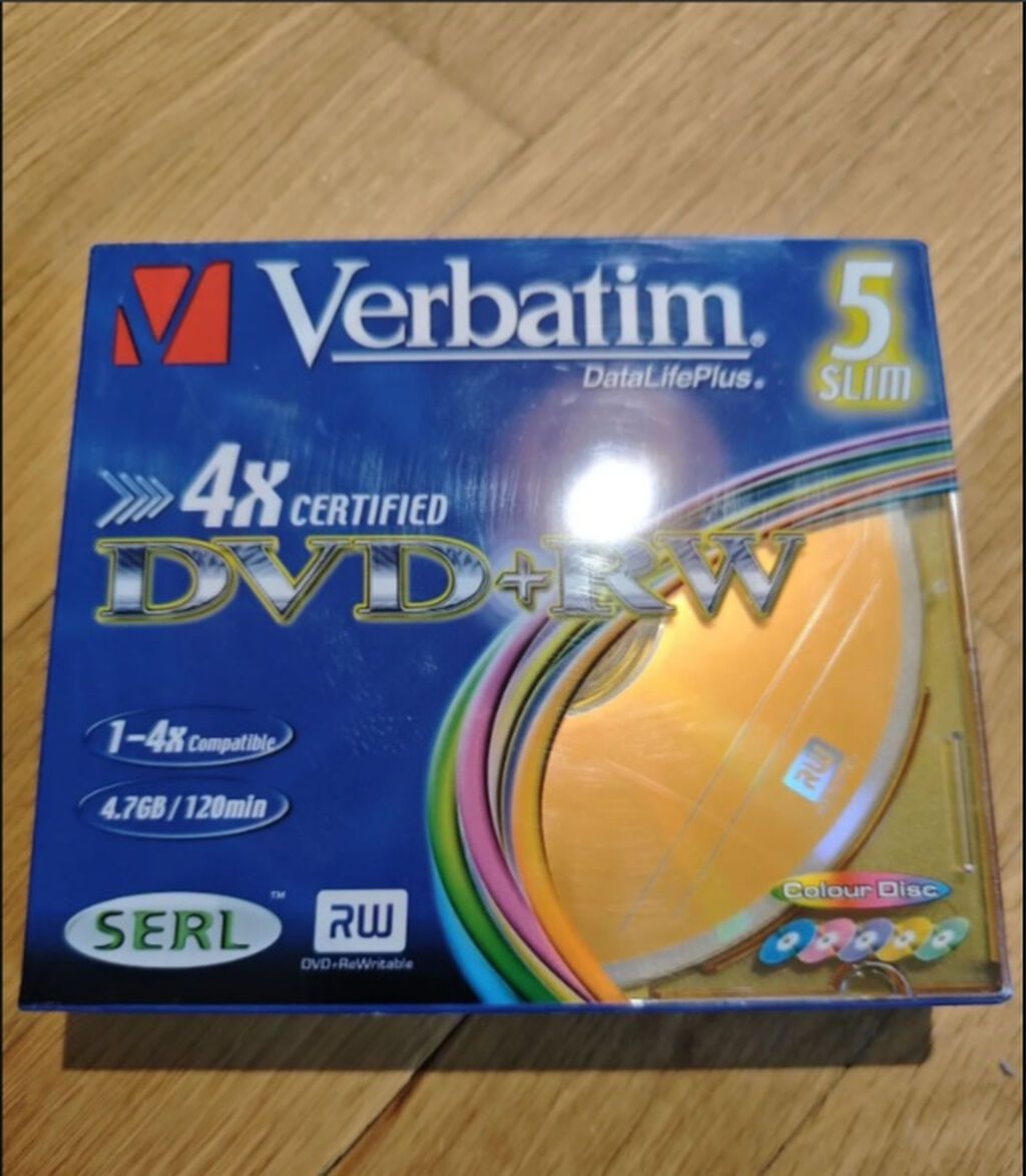 Verbatim DataLifePlus DVD+RW diskovi – pakovanje od 5 komada (slim