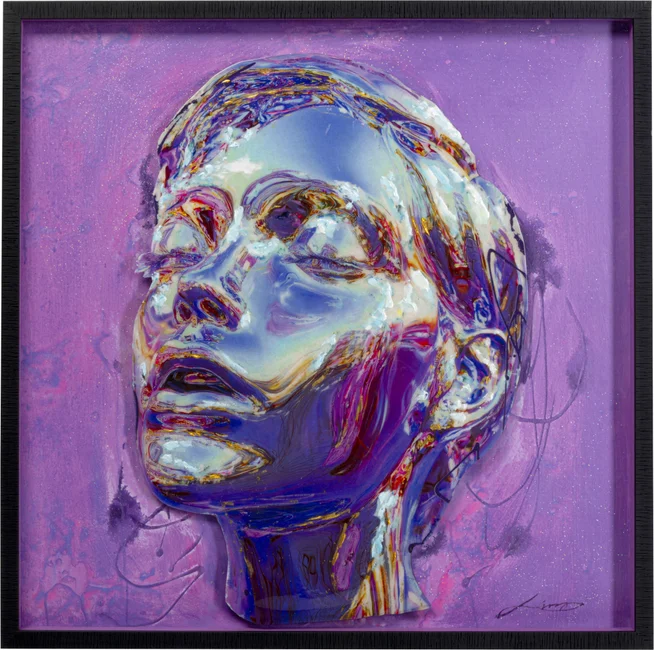 Slika sa ramom Face 90x90cm
