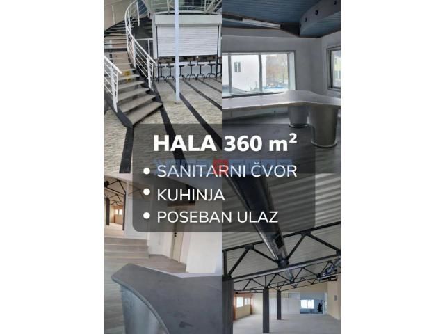 Komercijalni prostor za izdavanje 360m2 i 160m2