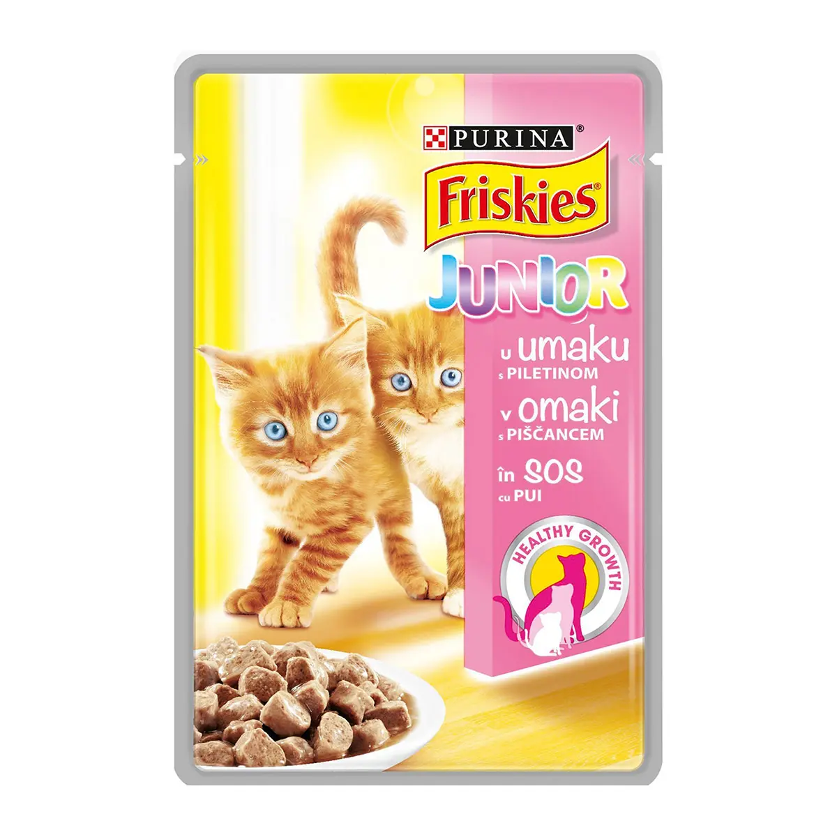 FRISKIES PURINA Vlažna hrana za mačke, Sos, Piletina, 85 g