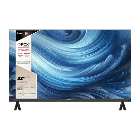Televizor Fox 32WHA471E, 32" (81 cm), HD Ready 1366 x 768 pix, Smart,Direct LED,Whale OS, crna boja