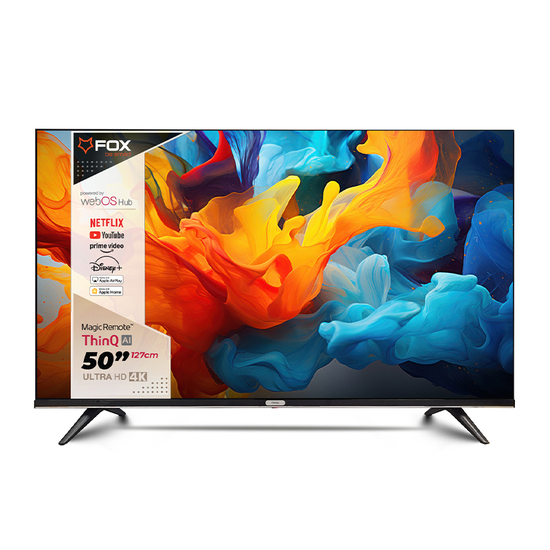 Televizor Fox 50WOS626D, 50" (127 cm) 4K Ultra HD 3840 x 2160p, webOS , crna boja