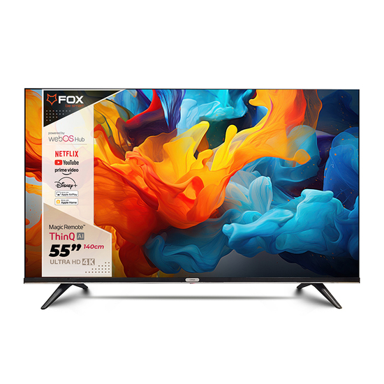 Televizor Fox 55WOS626D, 55" (140cm), UHD 4K (3840 × 2160),webOS WEE3.0, crna boja