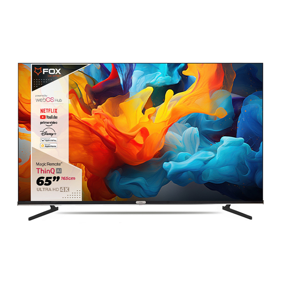 Televizor Fox 65WOS626D, 65″-165 cm, UHD 4K 3840×2160, webOS WEE3.0