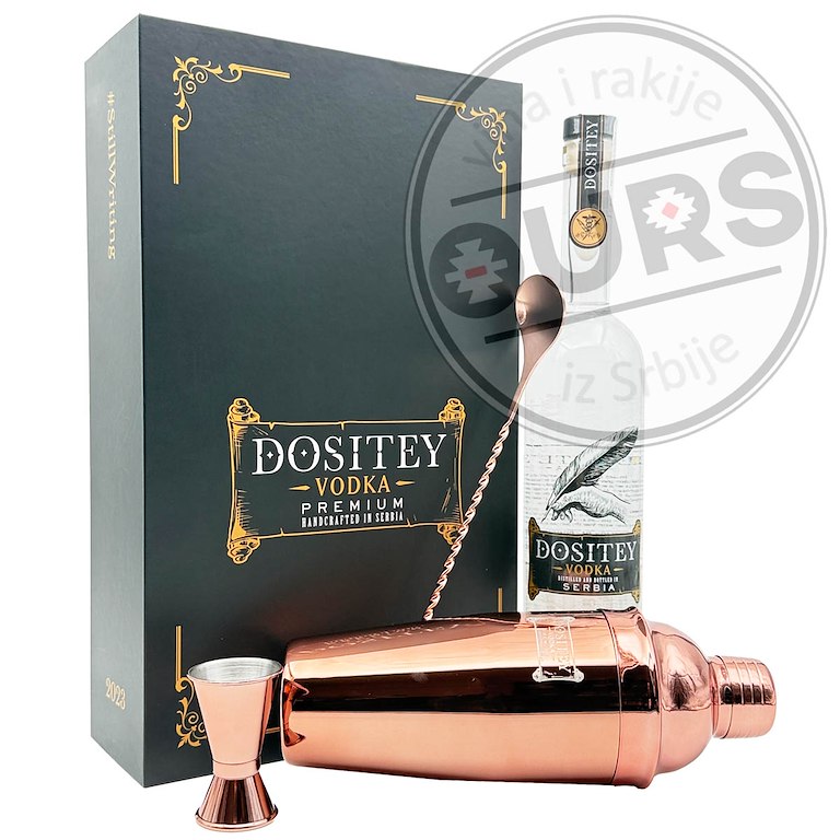 Dositey Vodka 0,7L + set za barmene