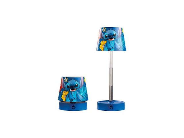 Stona lampa LED - Disney, Lilo and Stitch, Blue, 11 cm